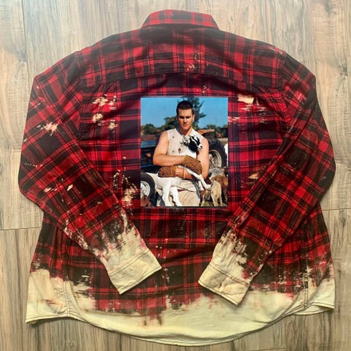 GOAT-Bleached Flannel – CRUEL VIBES
